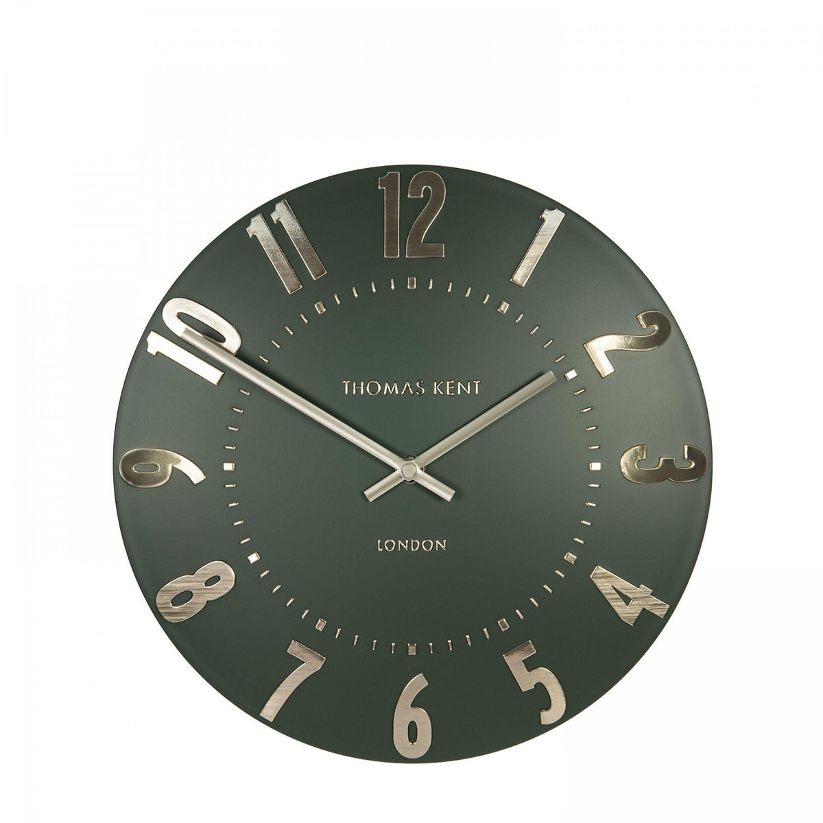 12" Mulberry Wall Clock, Olive Green – Angela Reed
