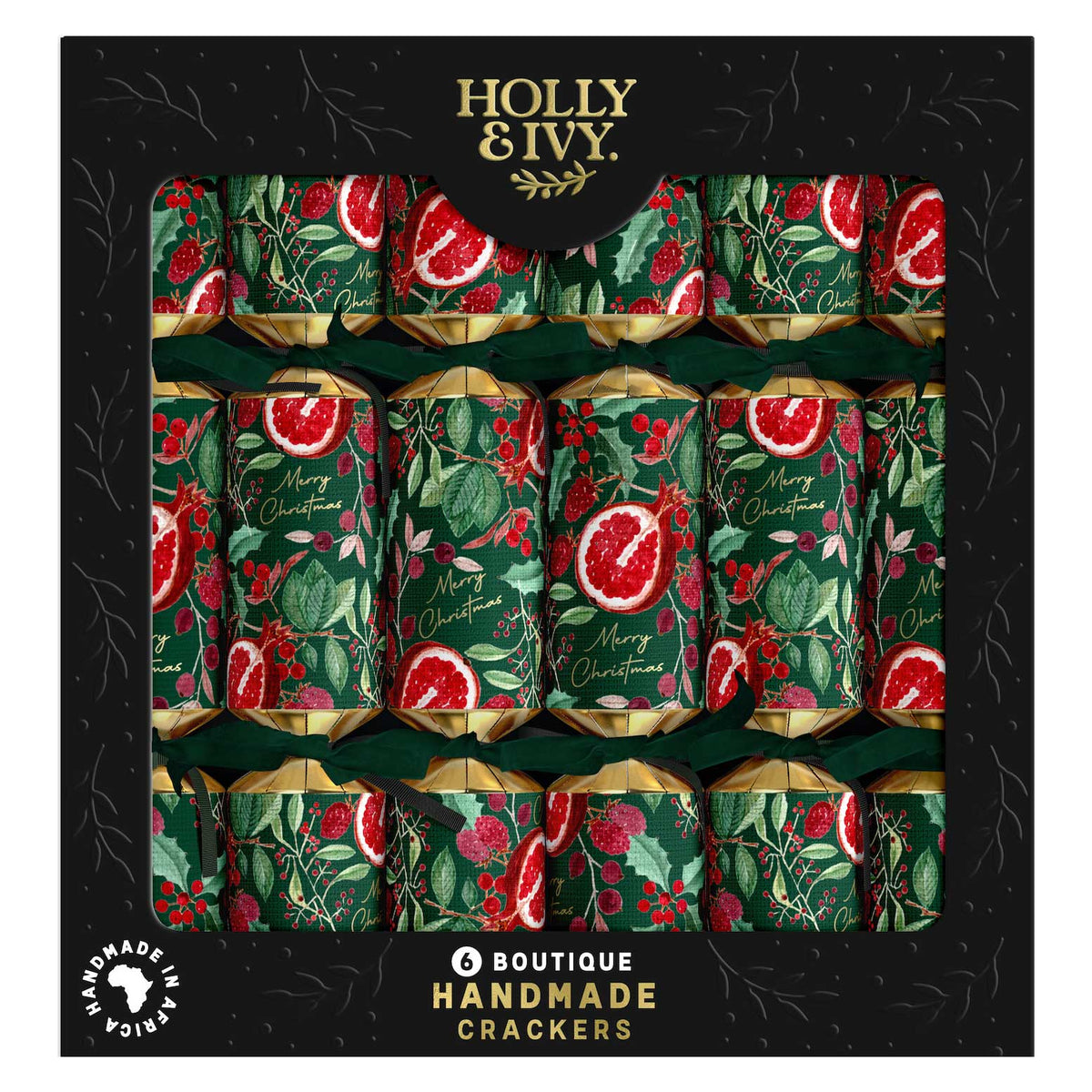Boutique Pomegranate Christmas Crackers - Pack of 6 – Angela Reed