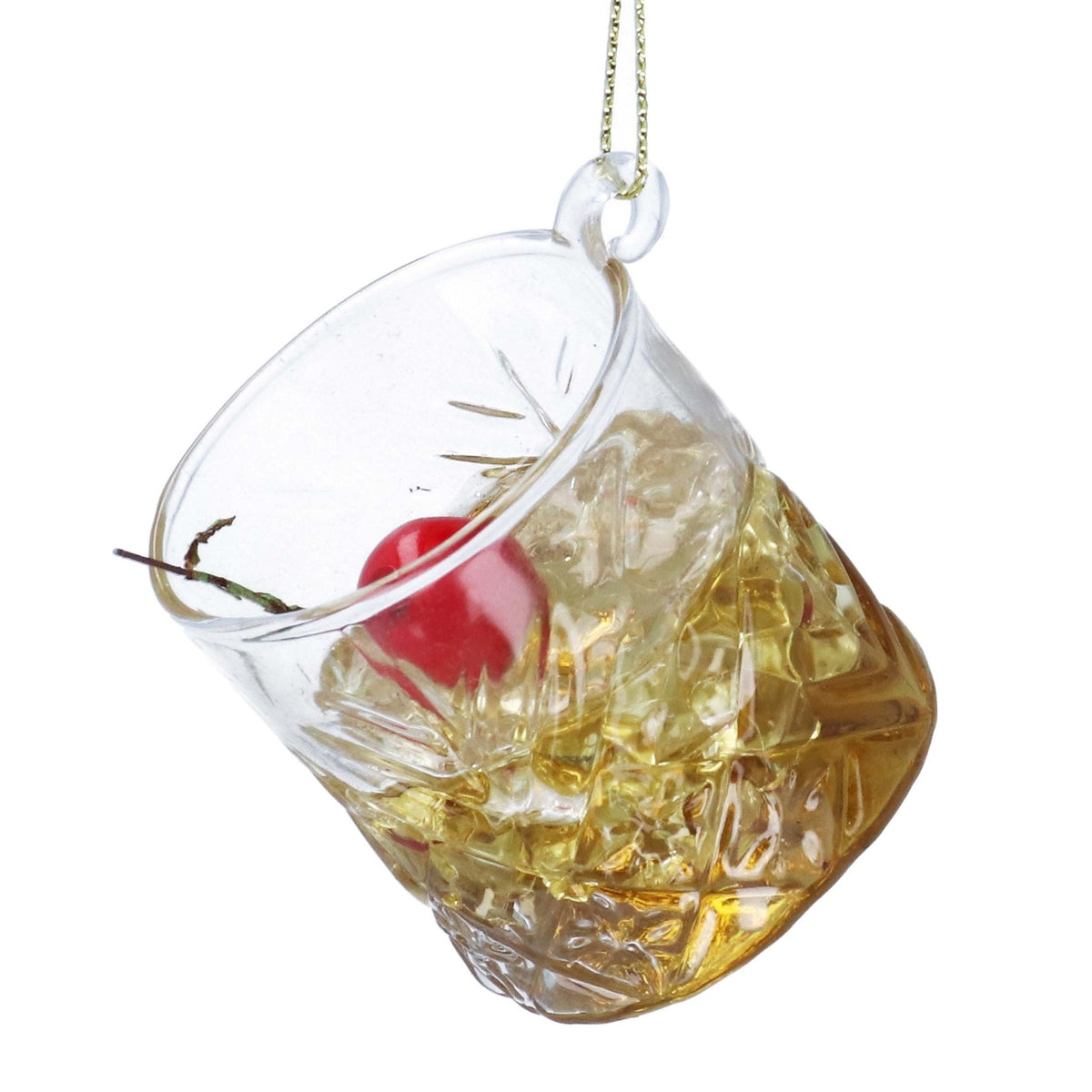 Glass Whisky Sour Bauble - Festive Cocktail Ornament – Angela Reed