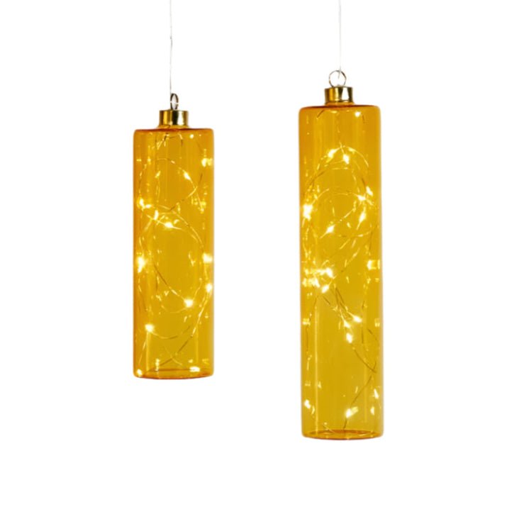 Hanging LED Glass Cylinders – Angela Reed