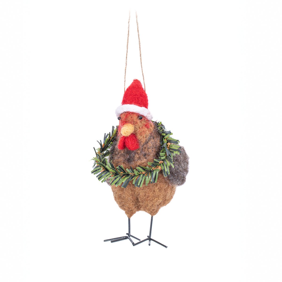 Turkey With Wreath Felt Decoration – Angela Reed