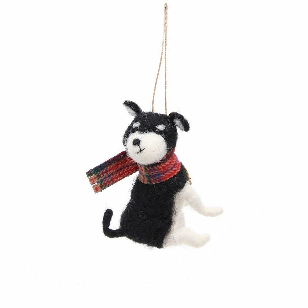 Black and White Dog in Scarf – Angela Reed