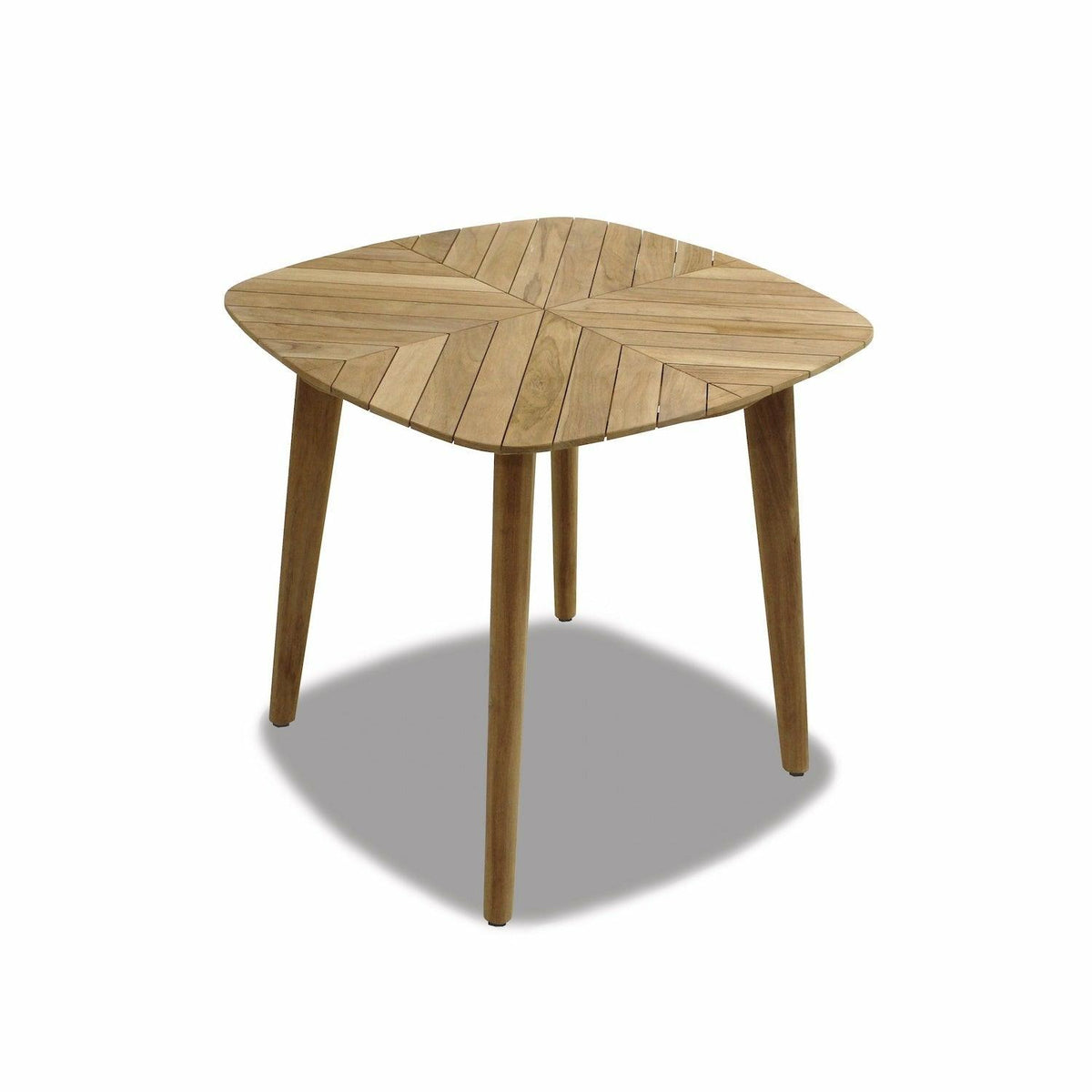 Chevron Teak Garden Table – Angela Reed