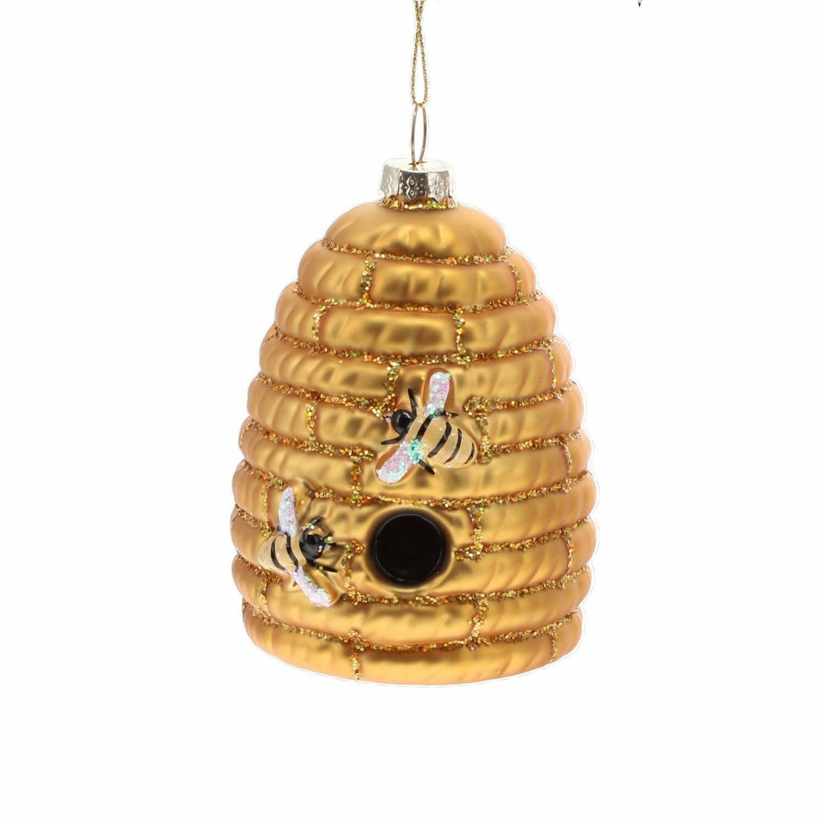 Gold Glass Beehive Bauble – Angela Reed