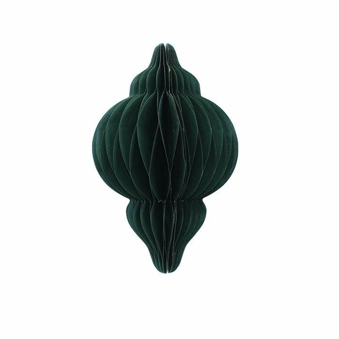 Honeycomb Finial Paper Decoration, 20cm Green – Angela Reed